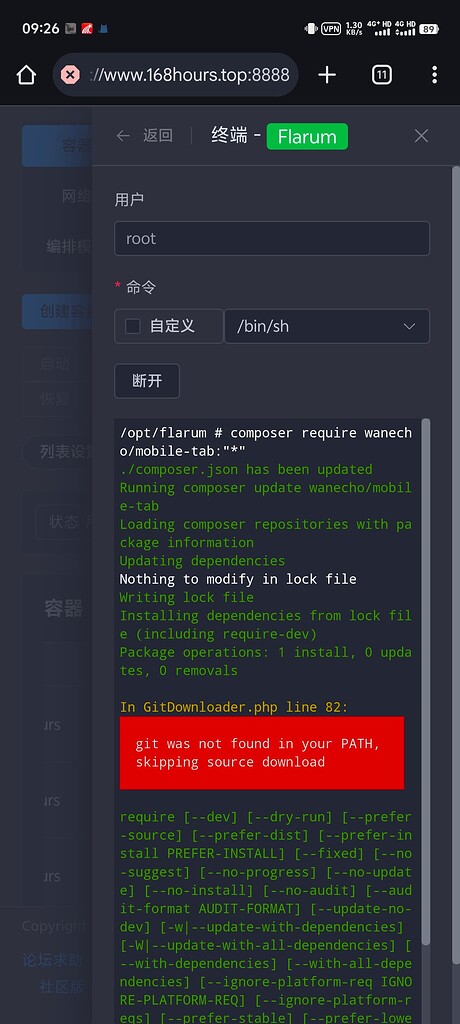应用的docker里面没有git，怎么安装 - 1Panel - 社区论坛 - FIT2CLOUD 飞致云