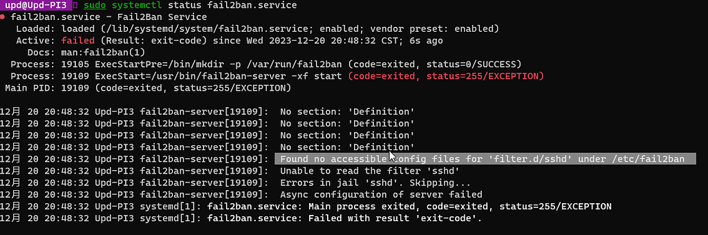 各位大佬，fail2ban安装后有点问题 - 1Panel - 社区论坛 - FIT2CLOUD 飞致云